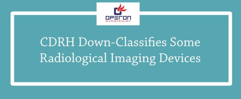US FDA Down-Classification of Radiological Imaging Devices to Class II ...